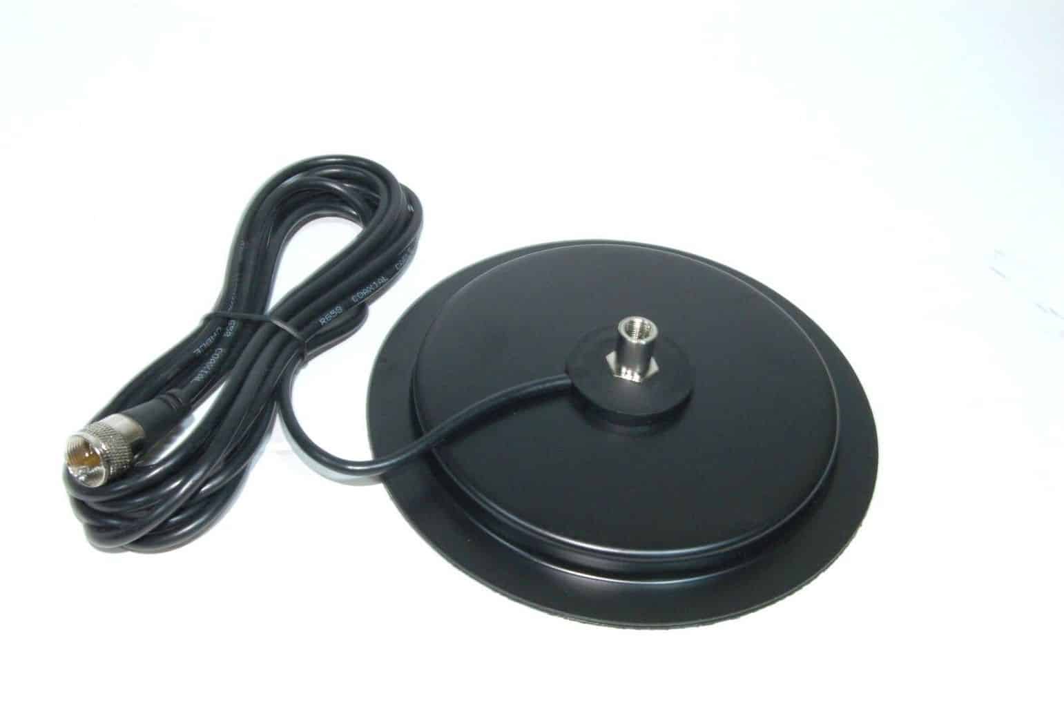 7" turbo magnetic mag mount for CB aerial or HAM antenna 3/8 thread ...